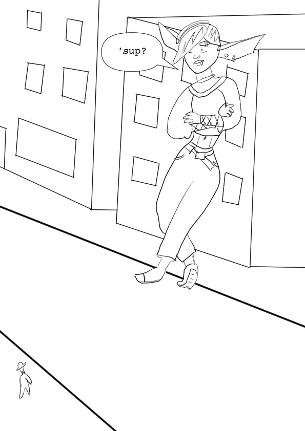 Tia Singer on the Street! (Fan Art) – Impy's Blog!